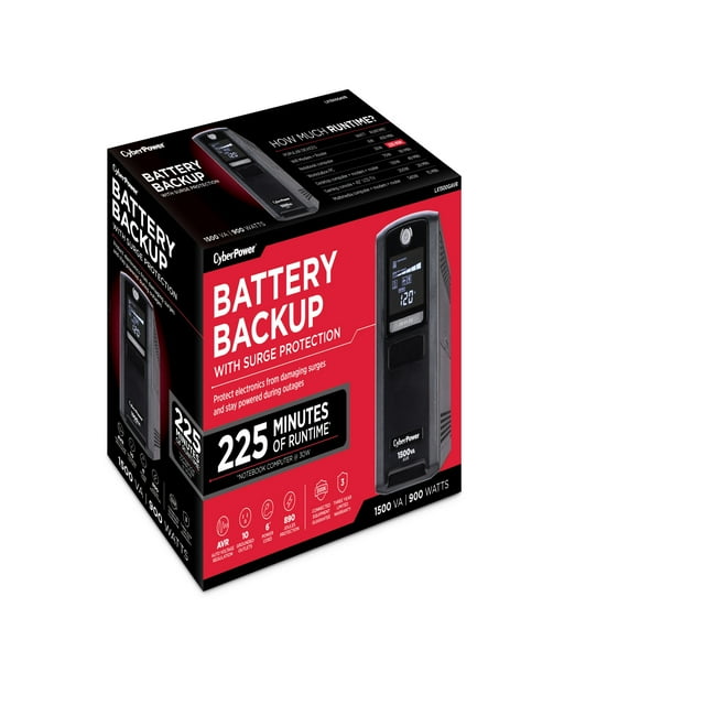 CyberPower LE1000DG - 1000VA/530W Black Battery Backup UPS System with ...