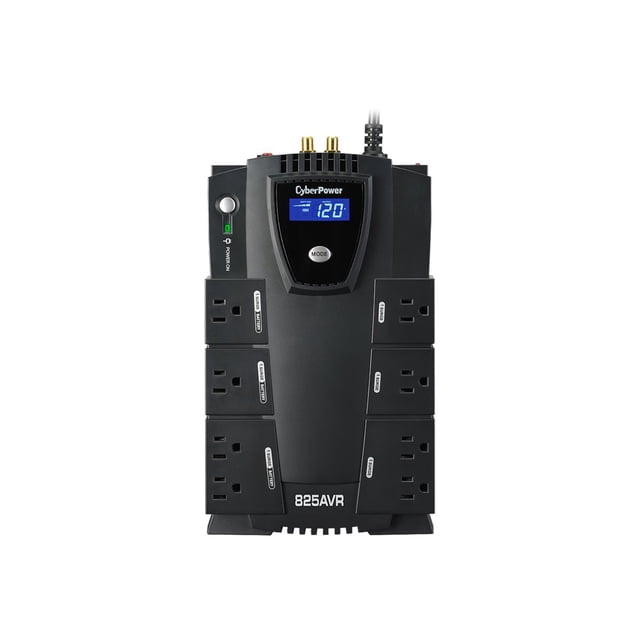 CyberPower LE825DG 825VA / 450 W Compact Line Interactive Sine Wave UPS ...
