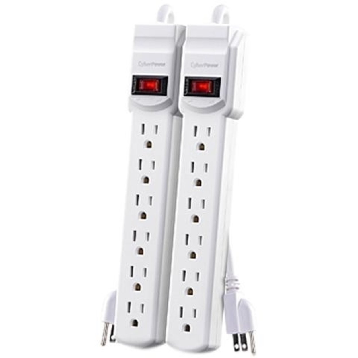 CyberPower MP1044NN 6-outlet Power Strip, 2 Pk - Walmart.com