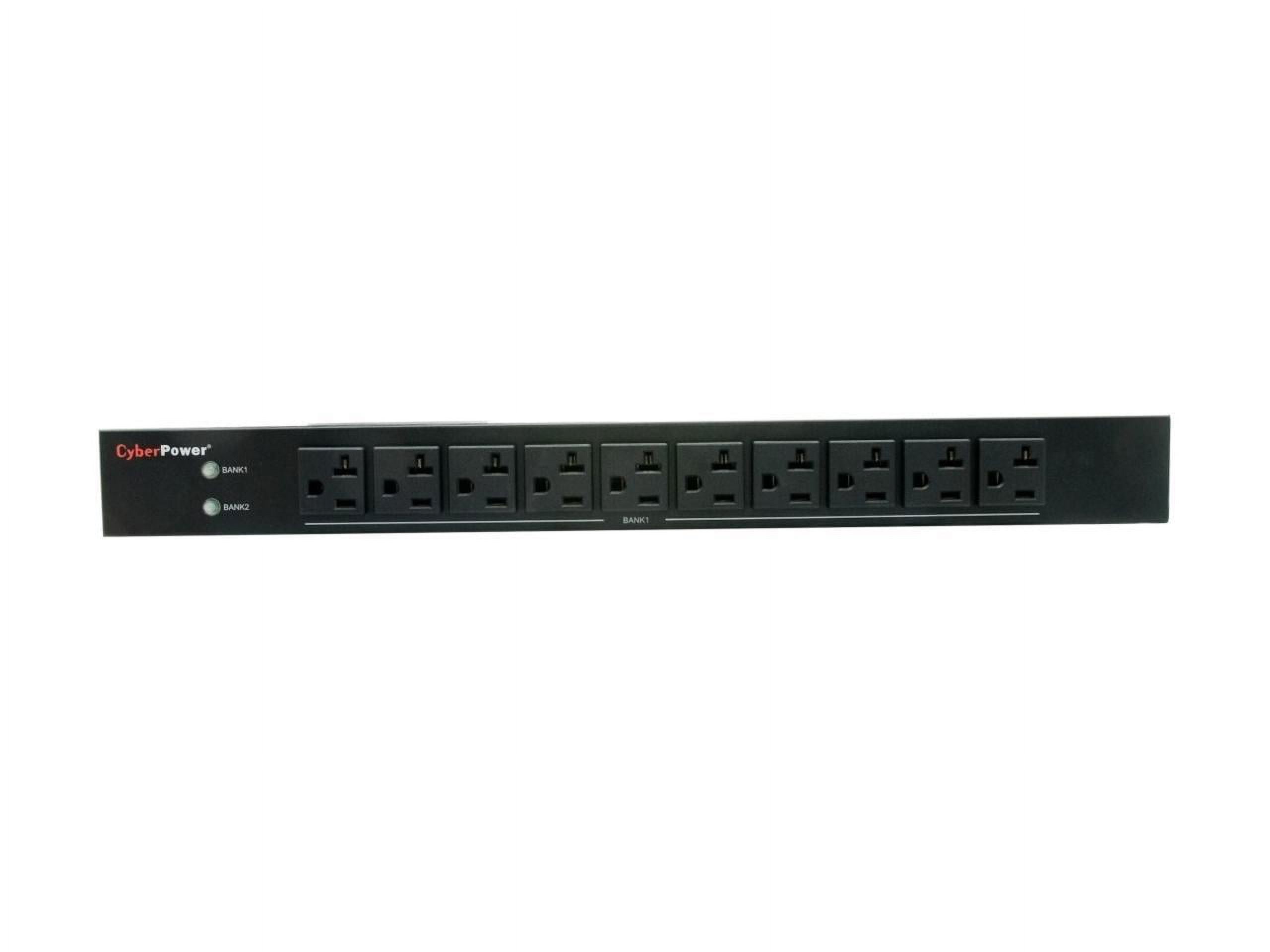 CyberPower Basic 20-Outlet (10 Front/10 Rear) Rackmount PDU, 120V 30A ...