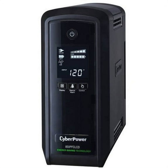 CyberPower 850VA PFC UPS, Sinewave Series CP850PFCLCD, 510 Watt Power ...