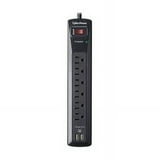 CyberPower CSP604U Surge Protector, 6 Outlets, 2 USB Ports, 1200 Joules ...