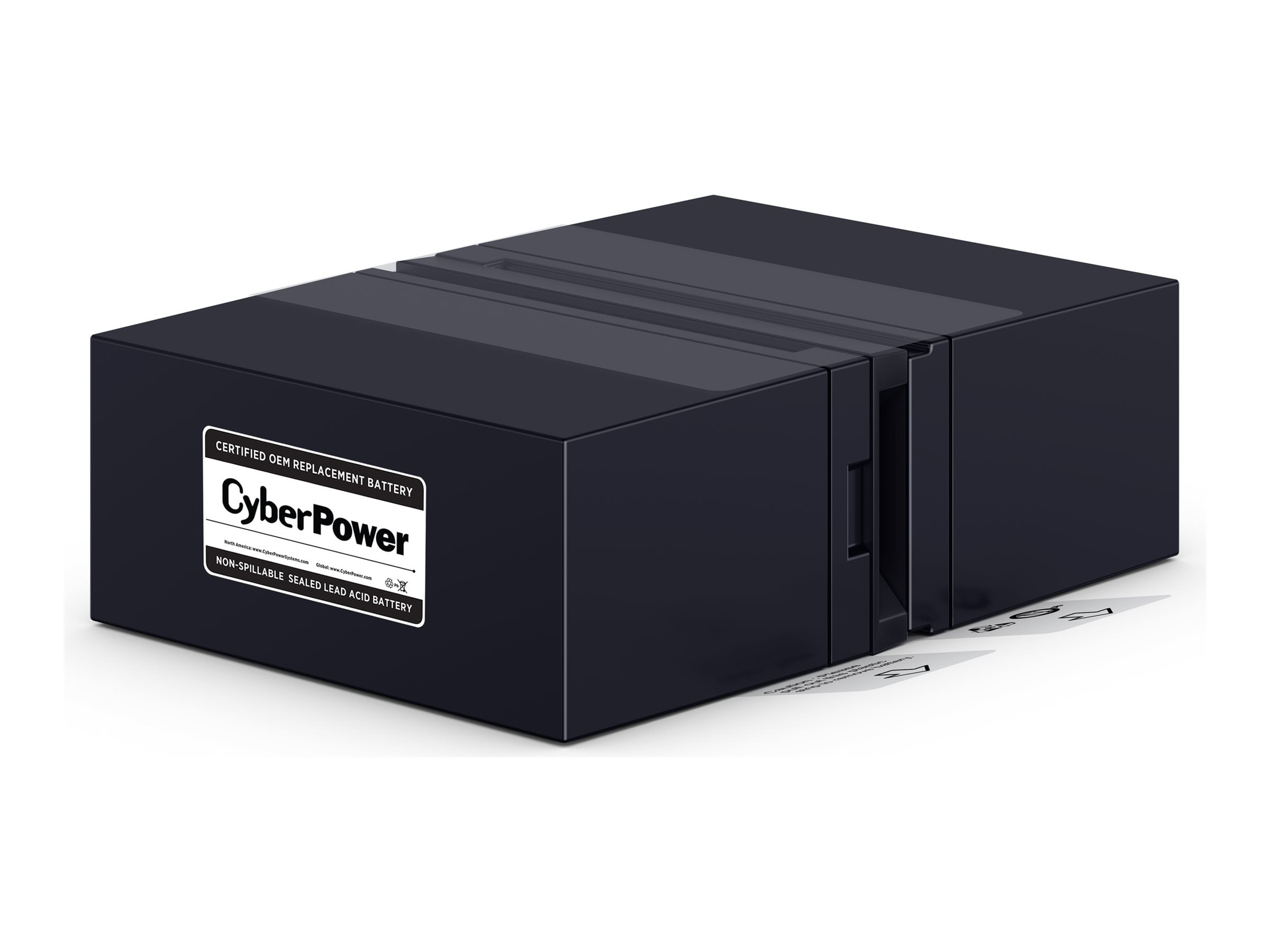 CyberPower RB1280X2B UPS Replacement Battery Cartridge, Sealed Lead ...