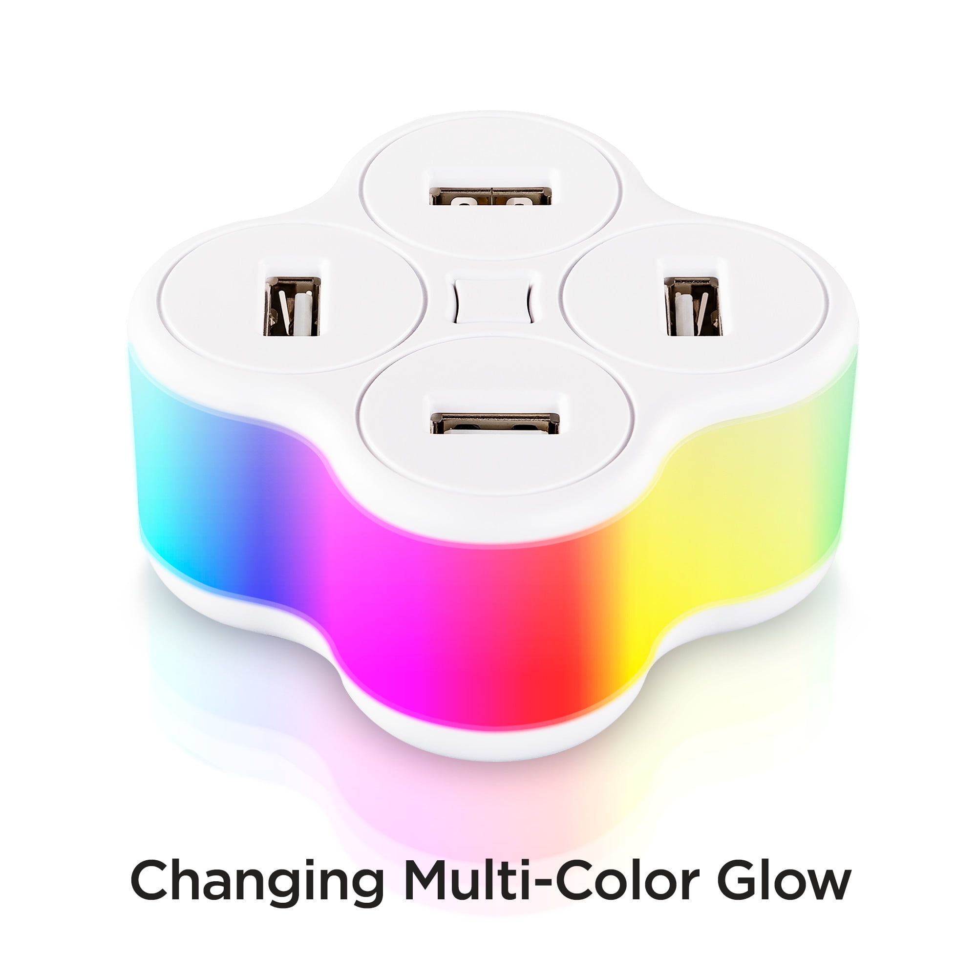 CyberPower TR14A42U - Glow & Charge Multicolor Charger with 4 USB-A ...