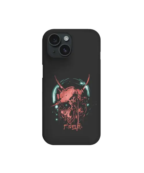 CyberSkeleton Head Sci-Fi Cyborg Robot Art Phone Case for iPhone 16 15 ...