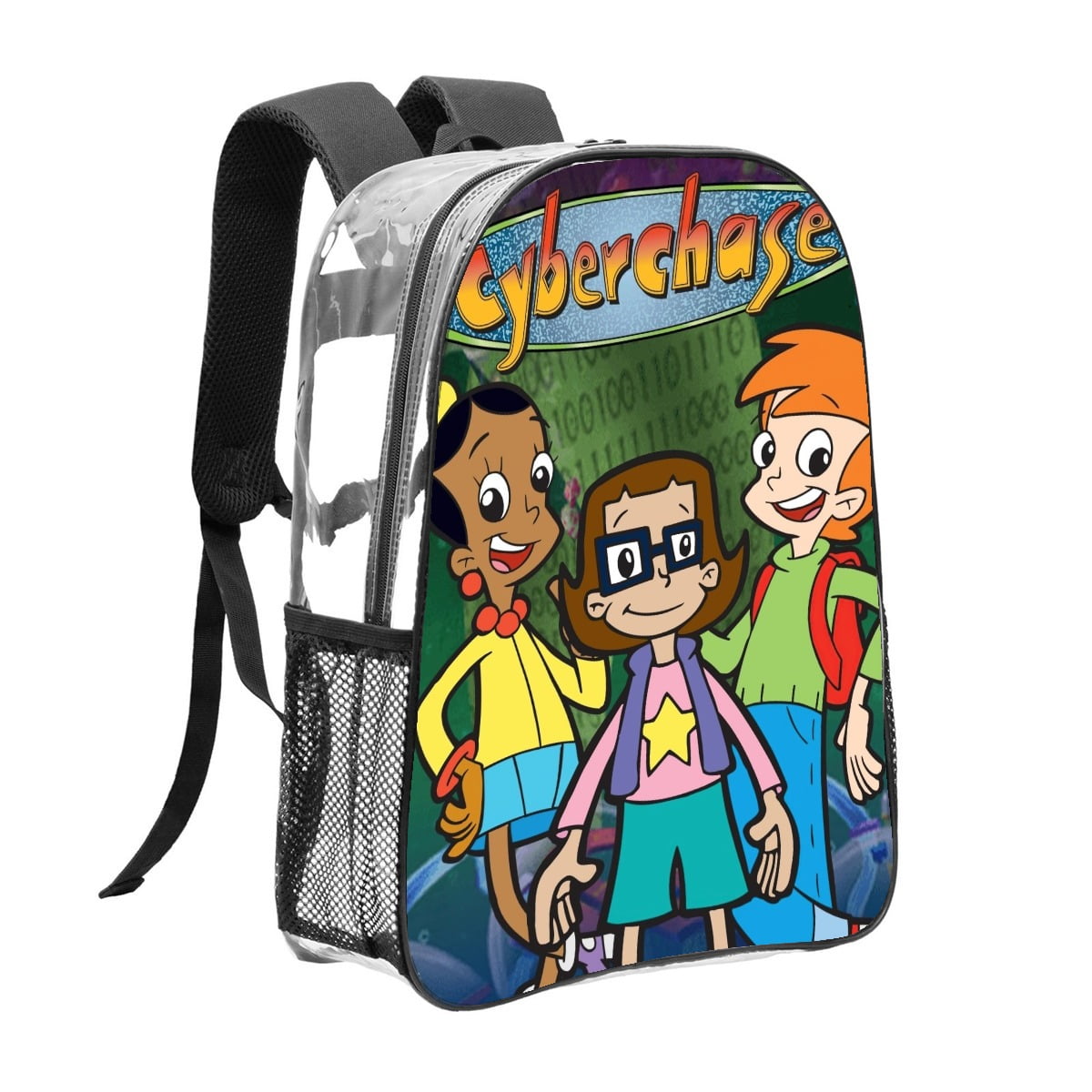 Cyberchase Pattern Transparent Backpack Lightweight And fashionable ...
