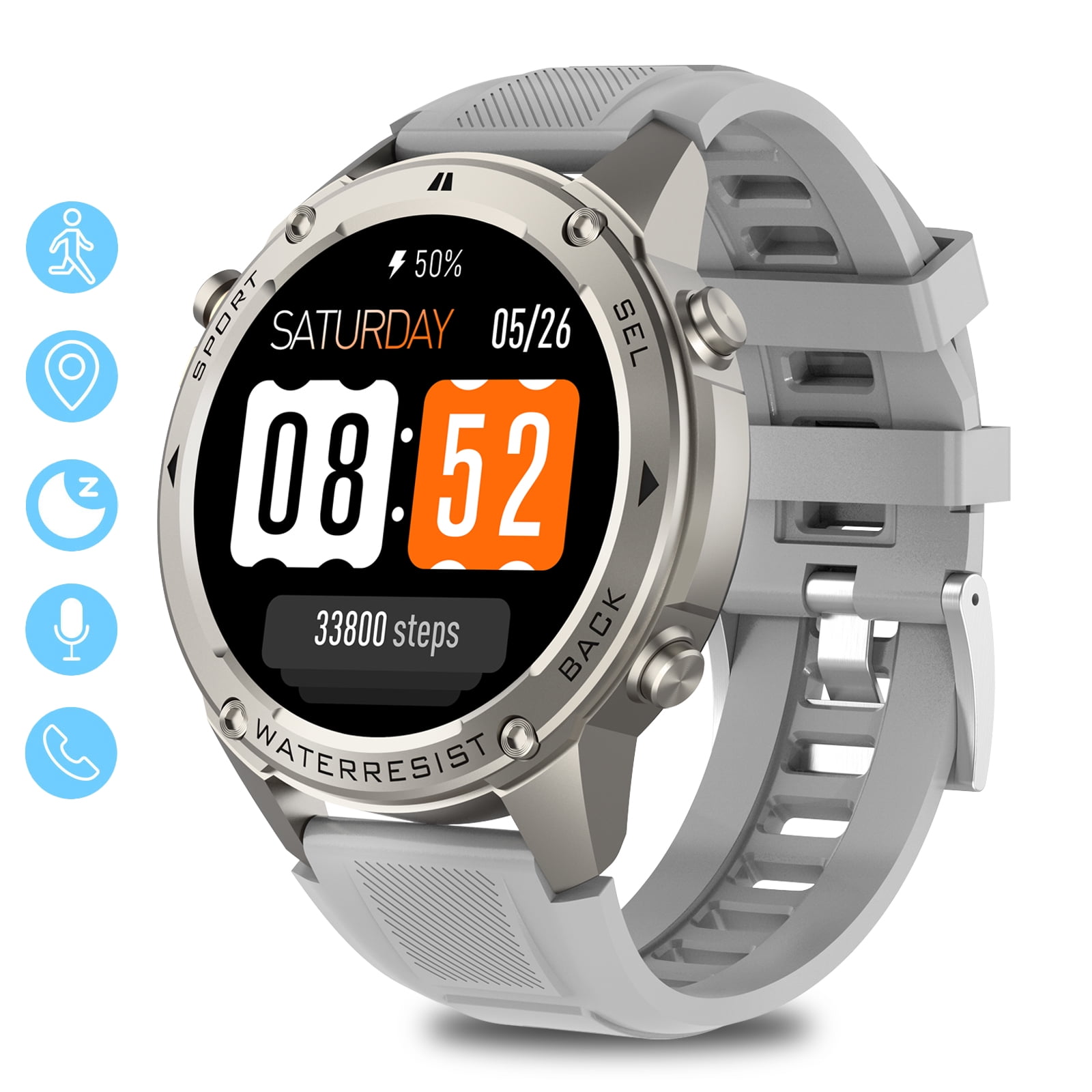 Cyberdyer Smart Watch for Men 1.43'' AMOLED Always-on Display ...