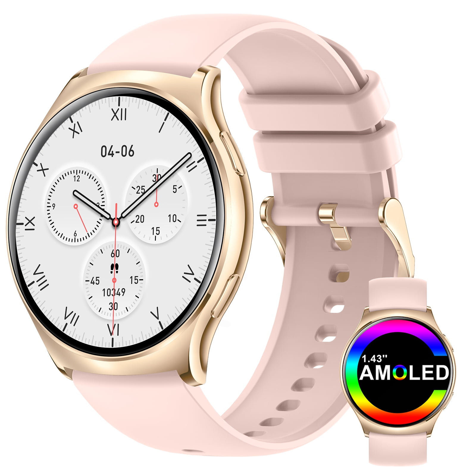 Cyberdyer Smart Watch for Women, 1.43" AMOLED HD Touch Screen ...