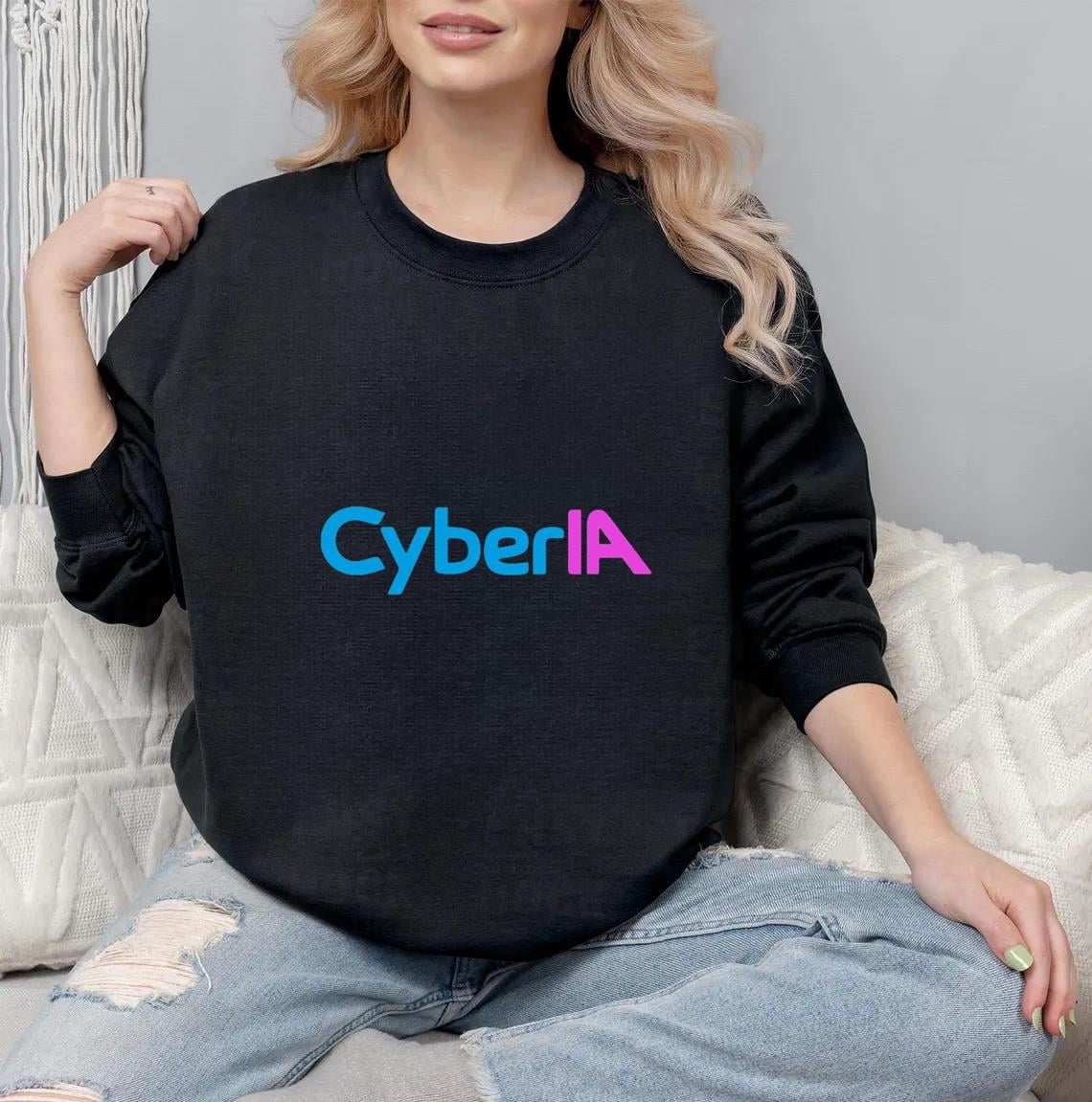 Cyberia Words T-Shirt Futuristic Lyrics in Stylized Glowing Font, for ...