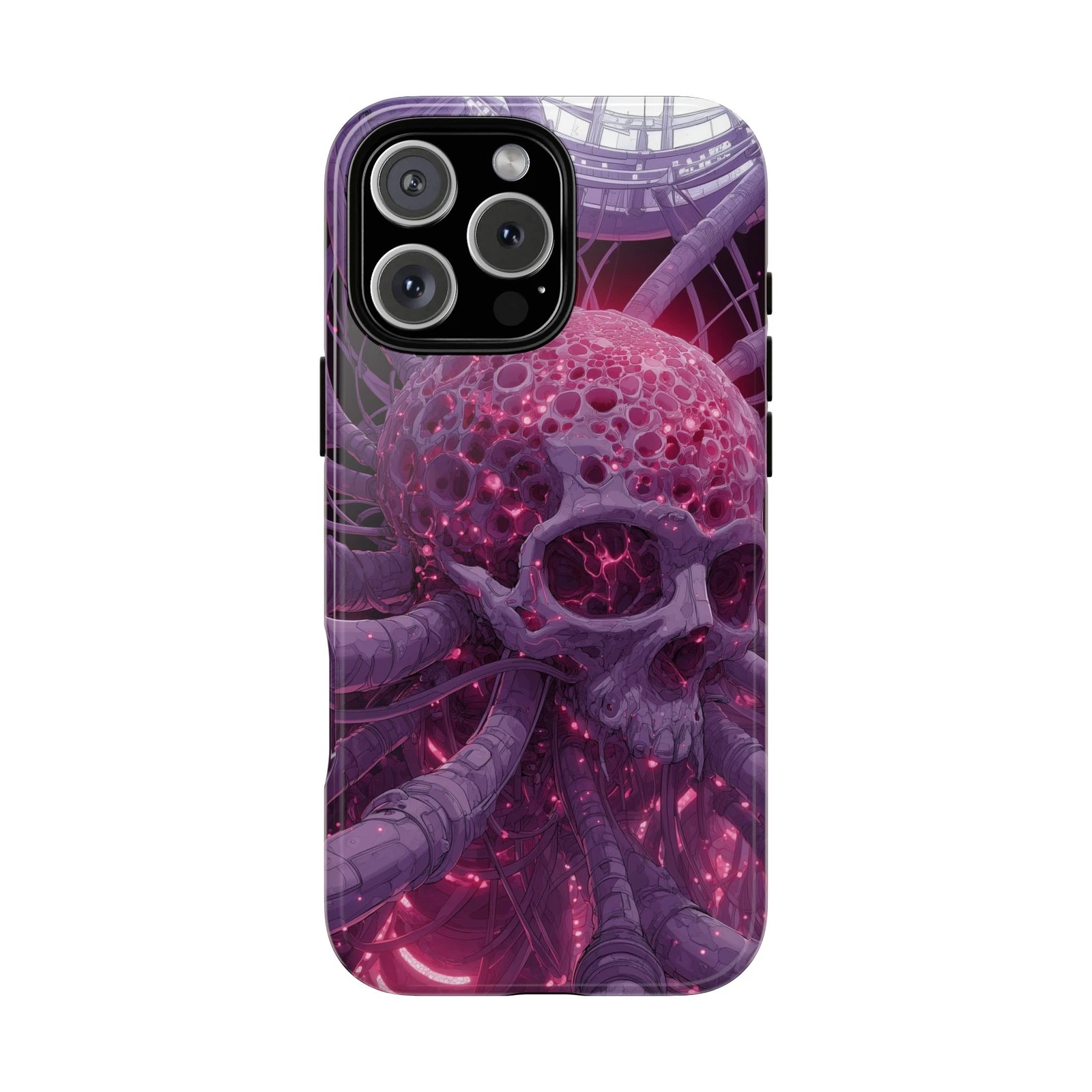 Cybernetic Techno Futuristic Art Phone Case with iPhone 17 through 11 ...