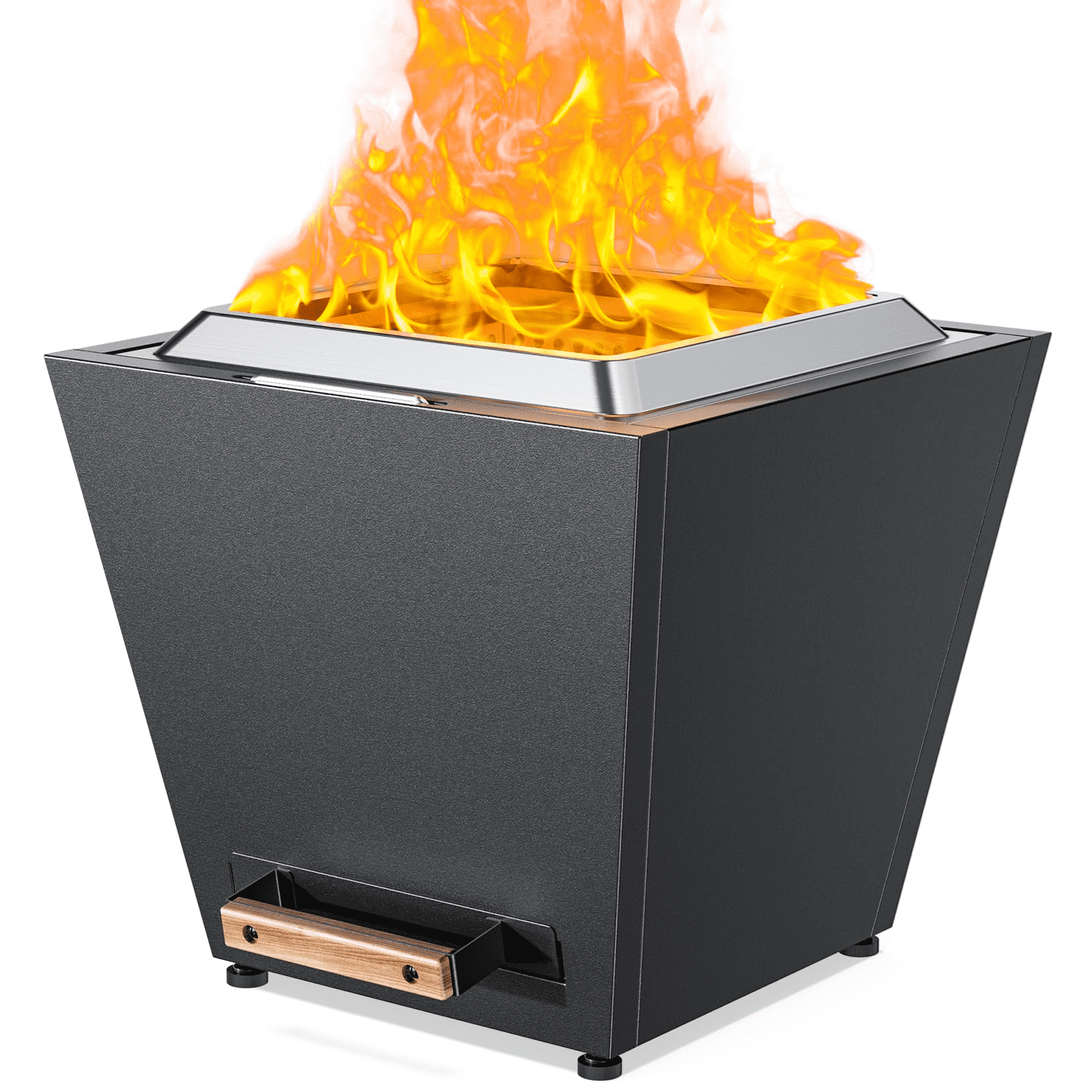 Cyberpit One 20 inch Smokeless Fire Pit, Wood Burning Fireplaces w ...