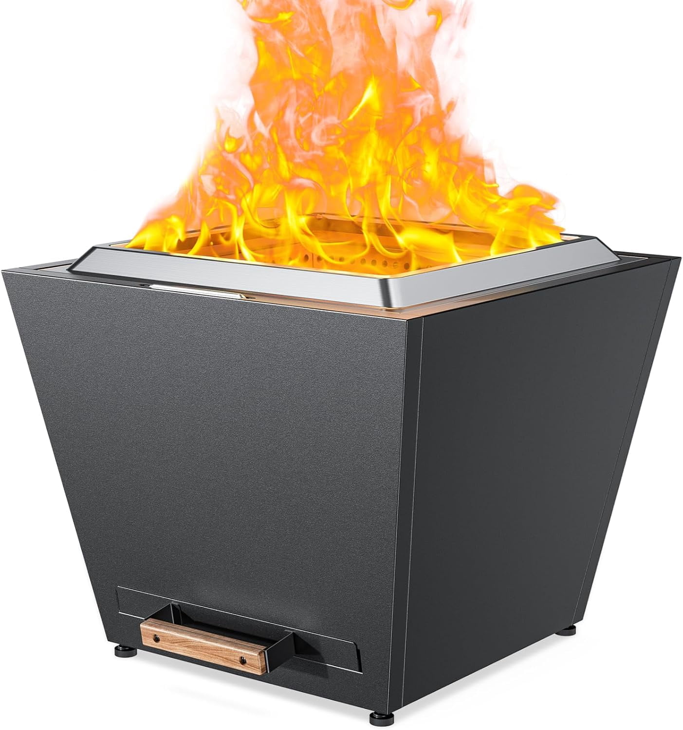 Cyberpit One 28 inch Smokeless Fire Pit, w/Pull-Out Ash Pan, Portable ...