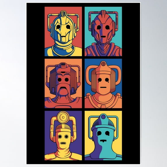 Cyberpop Evolution Poster Wall Art, Modern Wall Decor For Living Room ...