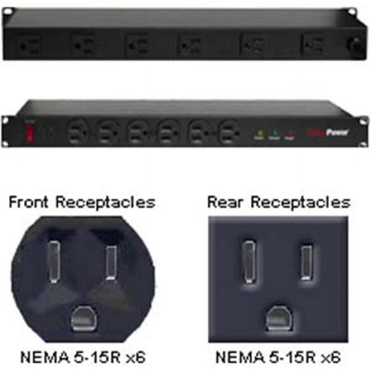 Cyberpower 12 Outlet 15A RM Surge Strip - Walmart.com