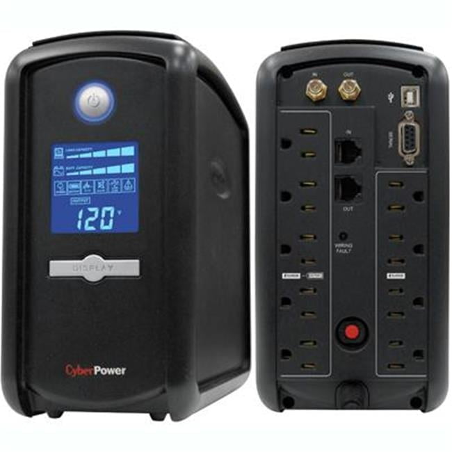 Cyberpower 850VA 510W UPS w AVR + LCD - Walmart.com