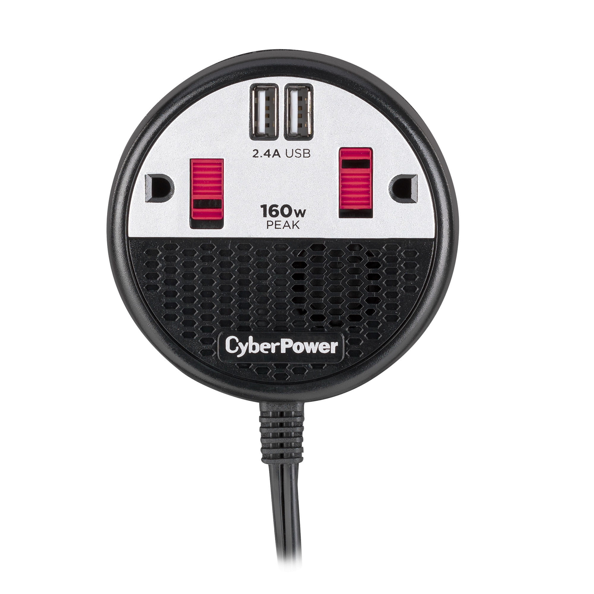 CyberPower CPS160PPB2U - 160W Black/Red Power Inverter with 2 AC ...