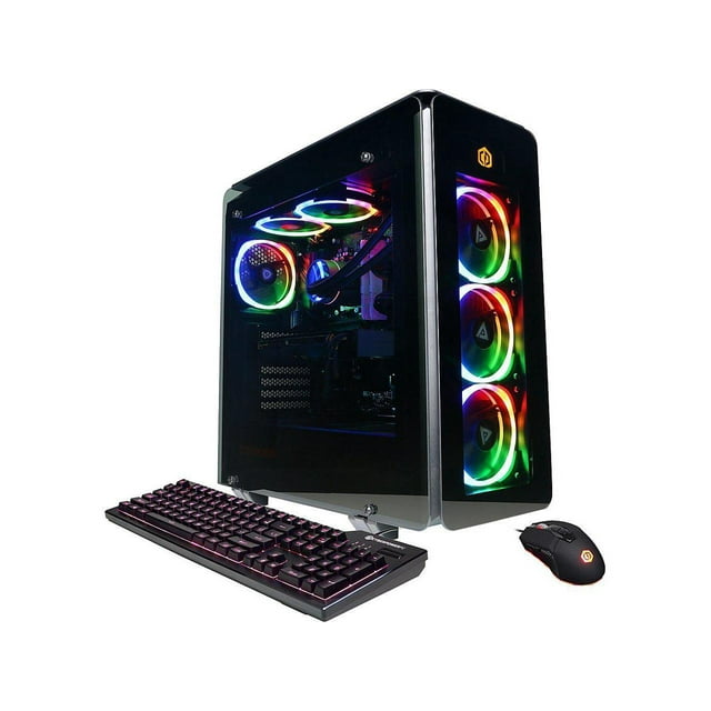 CyberpowerPC Gaming Desktop Computer with Intel Core i7, 16GB DDR5, AMD ...