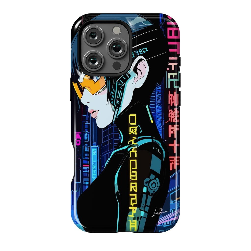 Cyberpunk Blue Neon City Design for 11/12/13/14/15/16 Pro Max ...