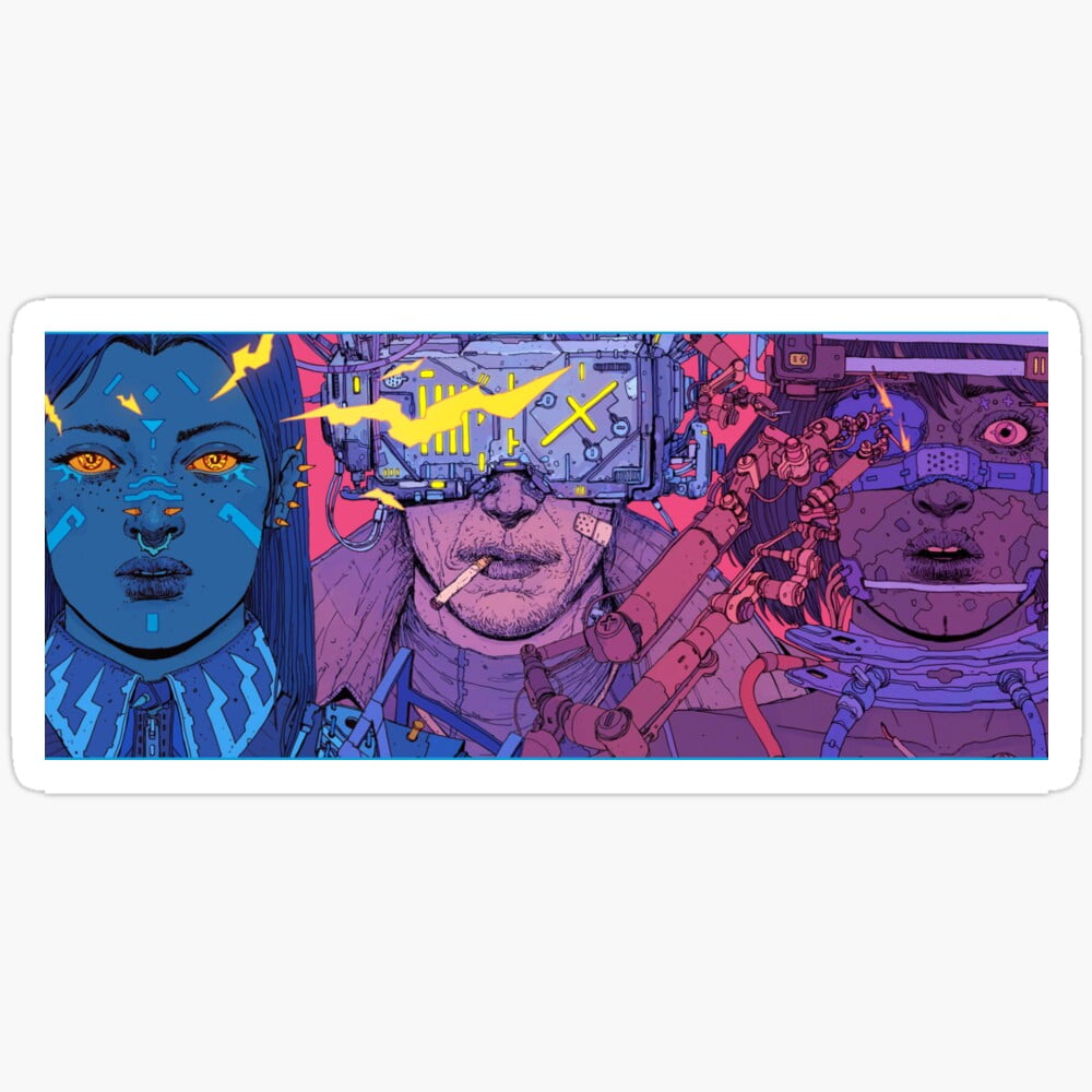 Cyberpunk Canon Sticker Phone Decal Water Bottle Stickers Car Decals ...
