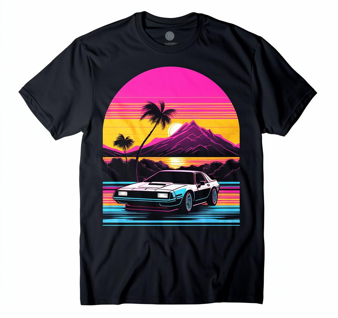 Cyberpunk Car Men's T-Shirt Futuristic Street Style Graphic Tee ...