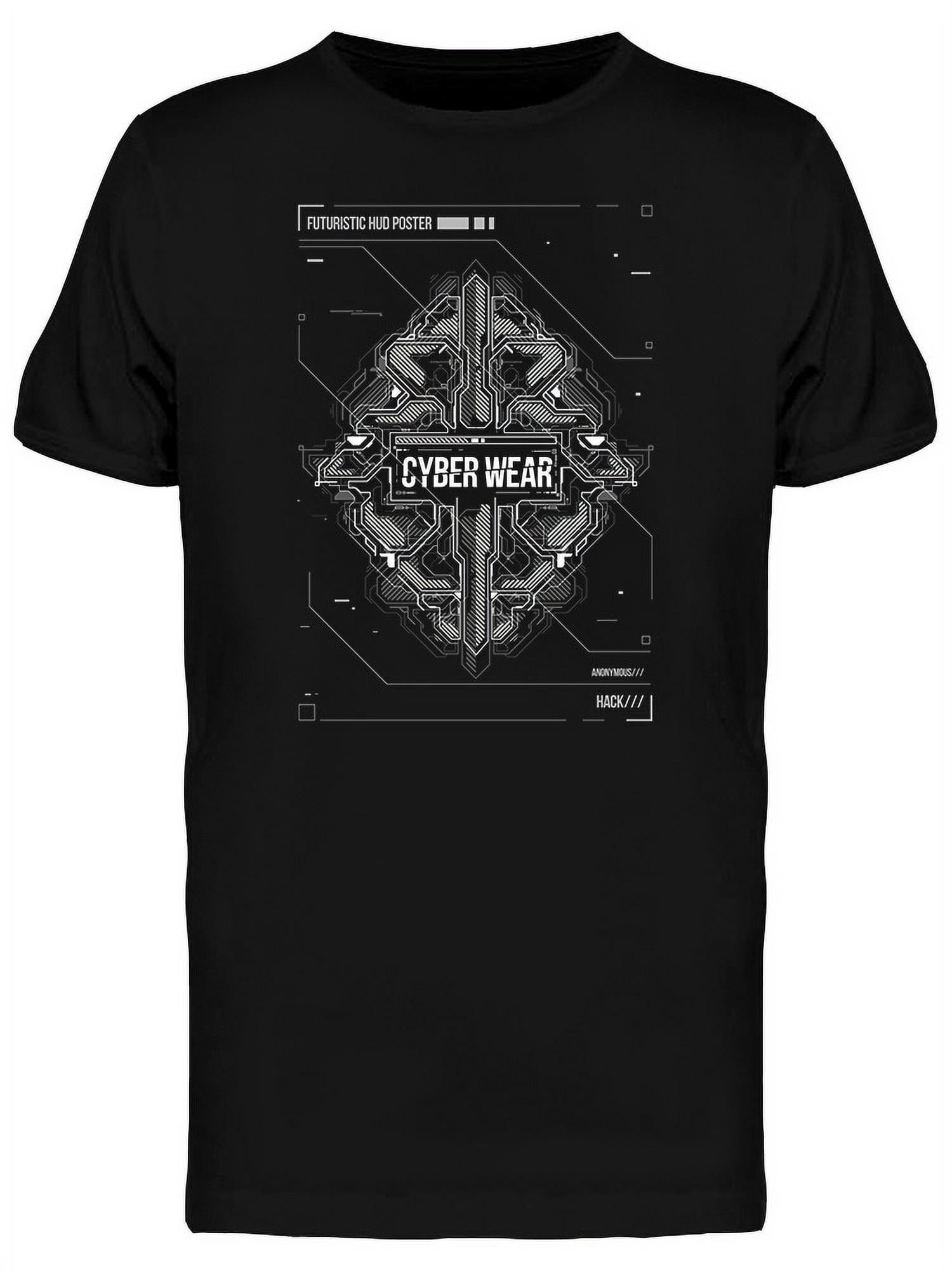 Cyberpunk Cyber Wear Graphic T-Shirt Men -Image by Shutterstock, Male ...