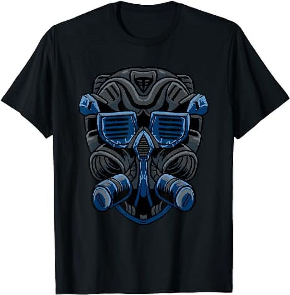 Cyberpunk Cyborg Android Cyber Bot Cool Robot Mask Gift Idea T-Shirt ...