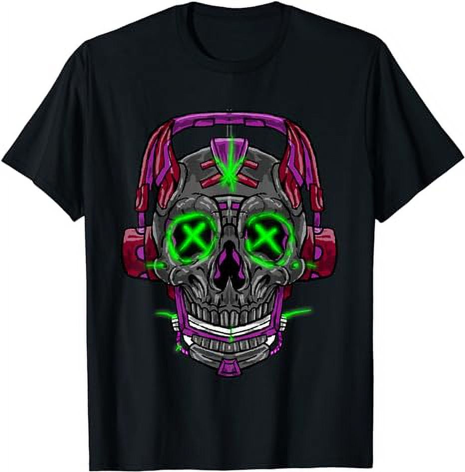 Cyberpunk Cyborg Android Cyber Bot Cool Robot Mask Gift Idea T-Shirt ...