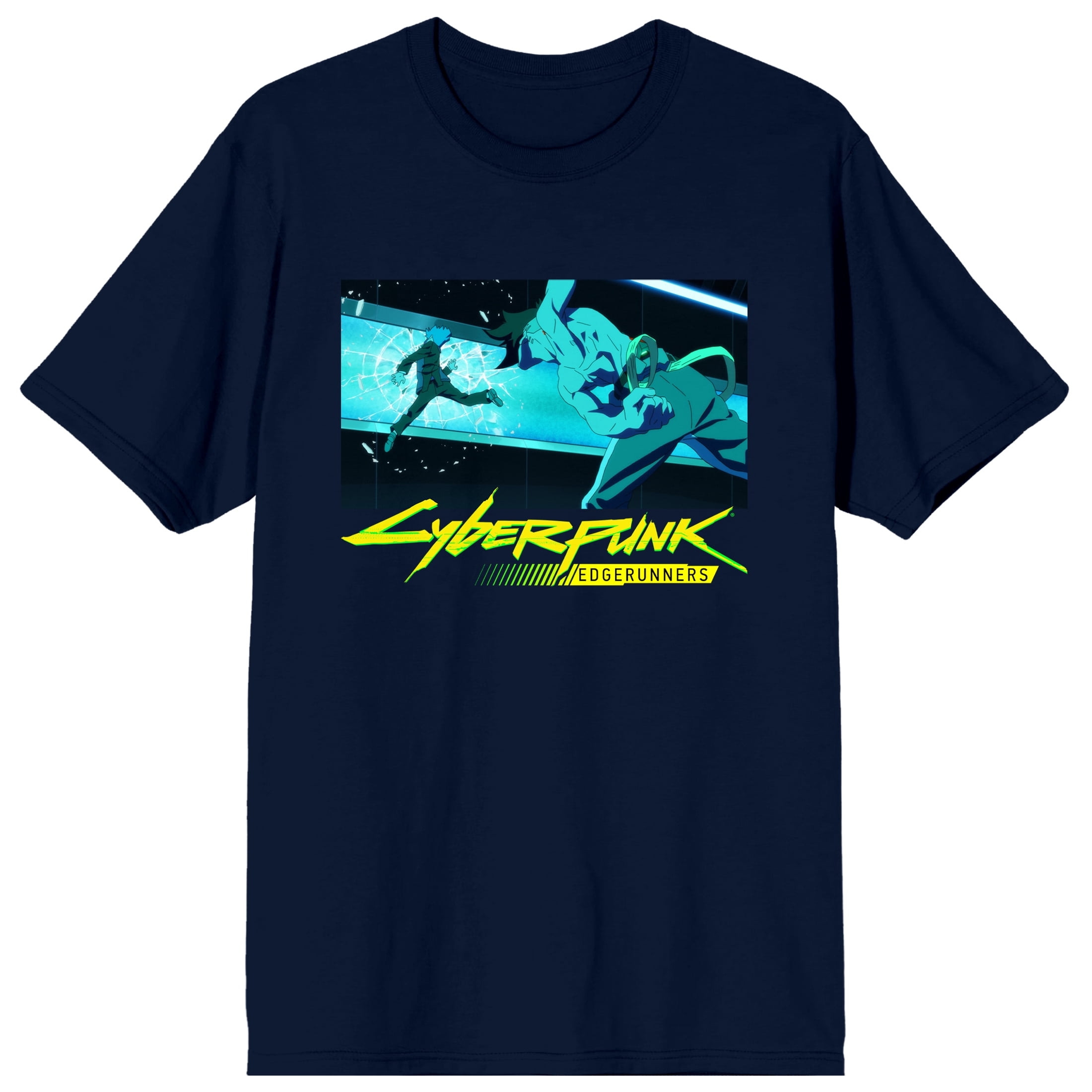 Cyberpunk Edgerunners David Martinez Punch Crew Neck Short Sleeve Navy ...