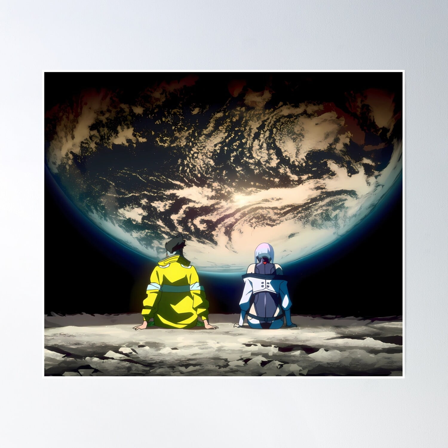 Cyberpunk Edgerunners Moon Lucy David Poster Wall Art, Modern Wall ...