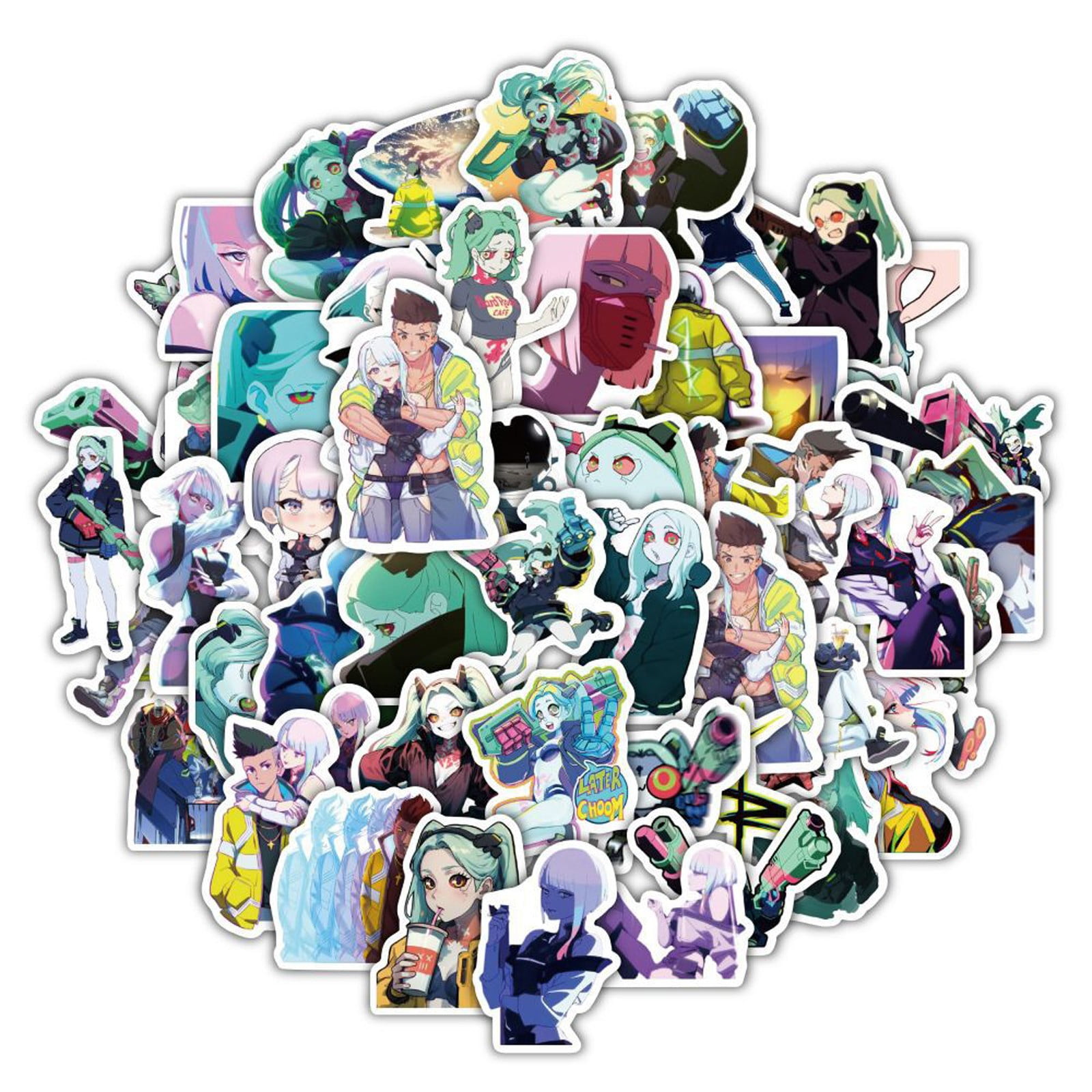 Cyberpunk: Edgerunners Stickers Pack, 240PCS Cyberpunk Edgerunners for ...
