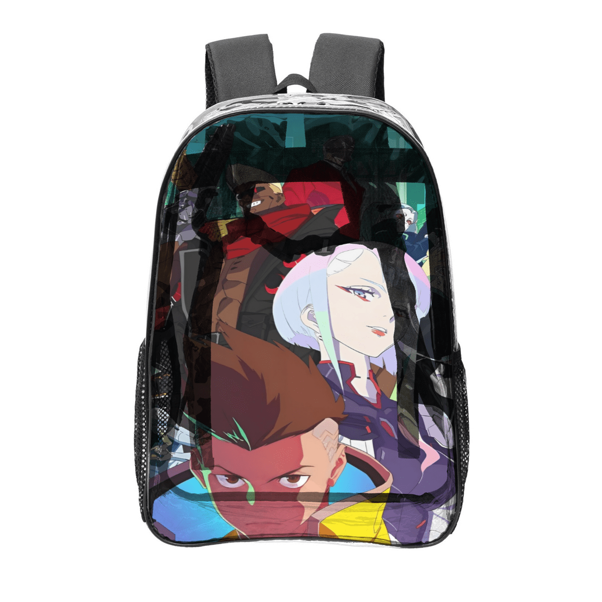 Cyberpunk Edgerunners Transparent Backpack - Guard Dog Security ...