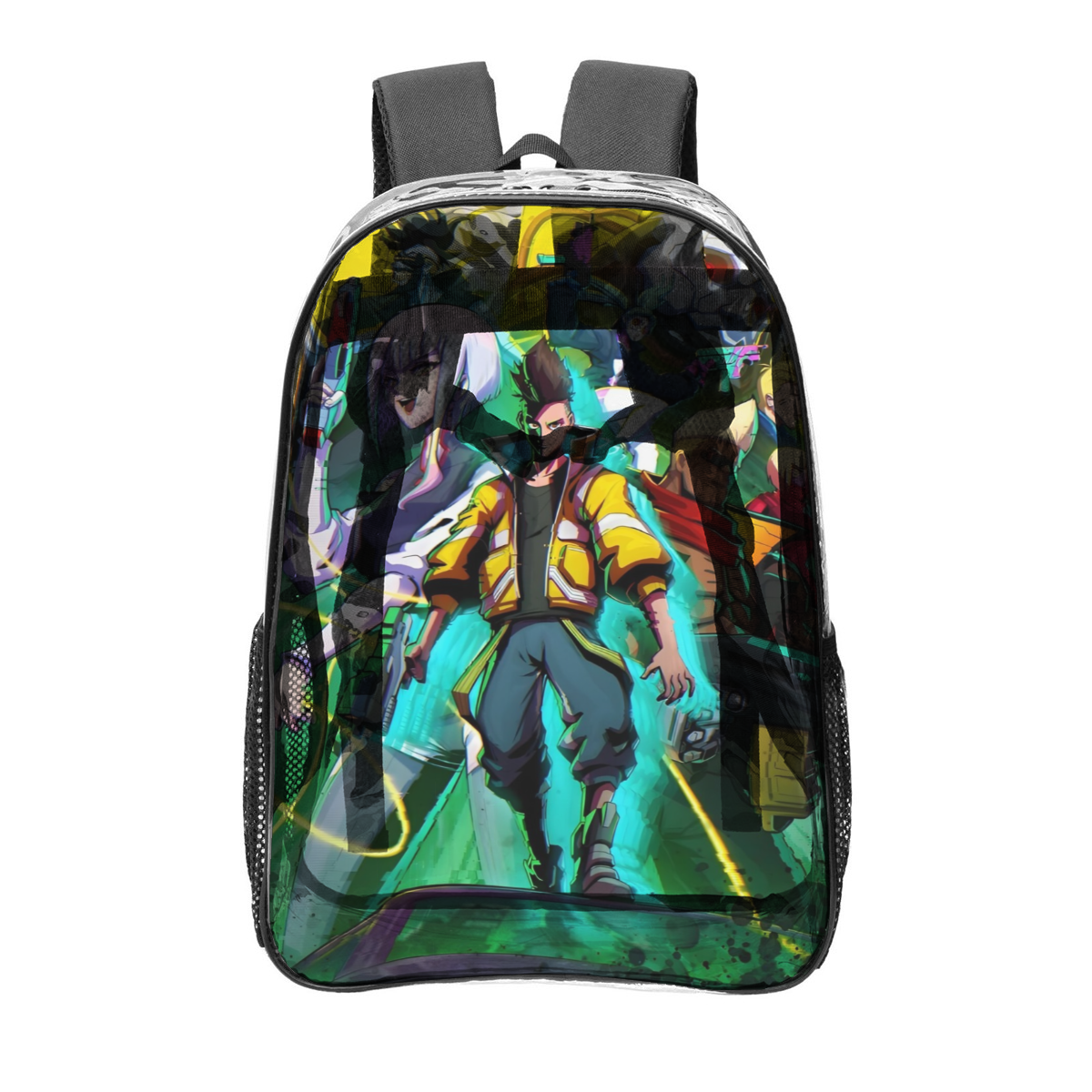 Cyberpunk Edgerunners Transparent Backpack - Guard Dog Security ...