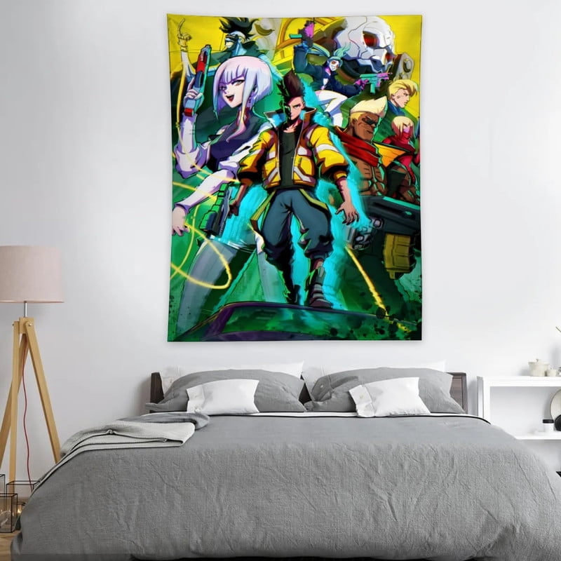 Cyberpunk Edgerunners tapestry adds vibrant color and unique style to ...