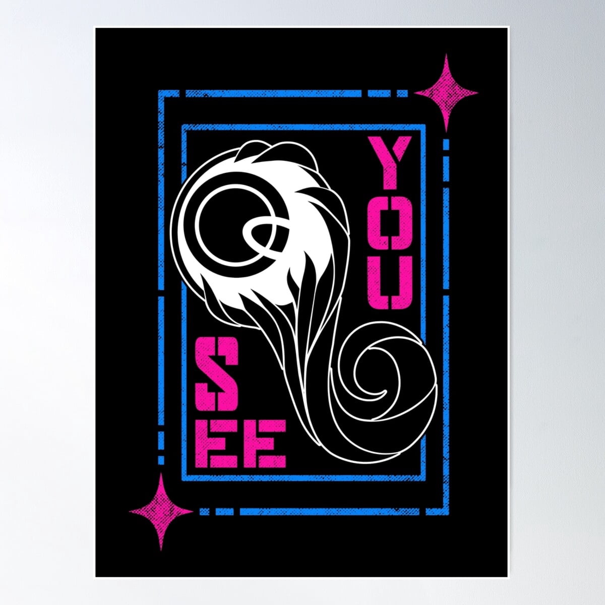 Cyberpunk Eye See You | All Seeing Eye Poster Wall Art, Modern Wall ...