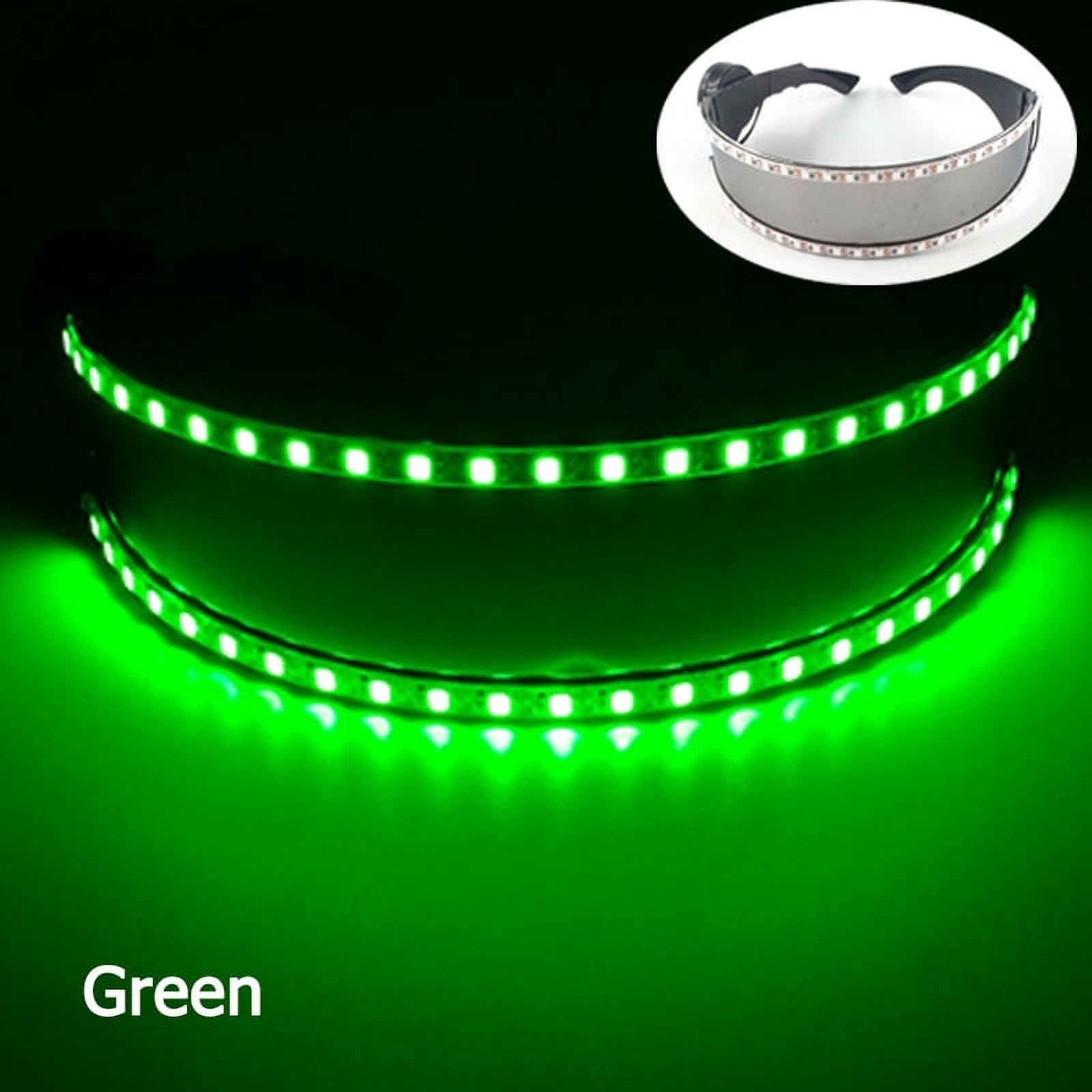 Cyberpunk Futuristic Luminous Cosplay Glasses Rave Cyber light up ...