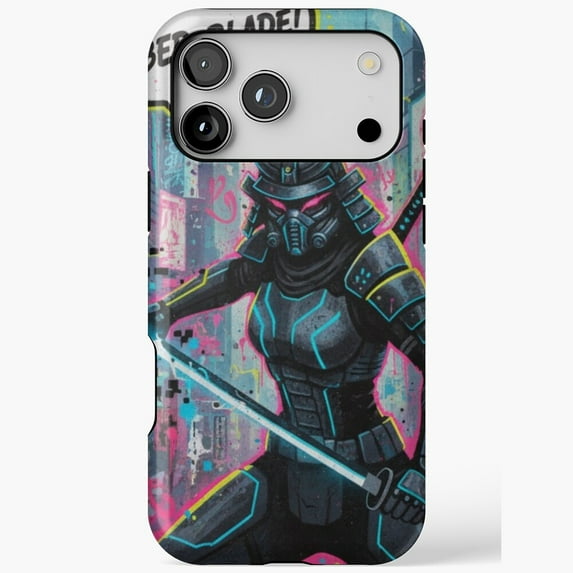Cyberpunk Futuristic Neon Urban Cityscape Art Phone Case Protective and ...