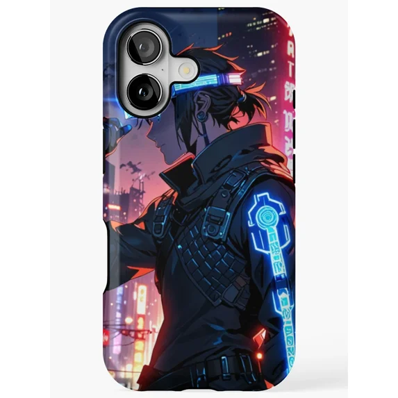Cyberpunk Game Character Futuristic Neon Art iPhone Case 11 12 13 14 15 ...