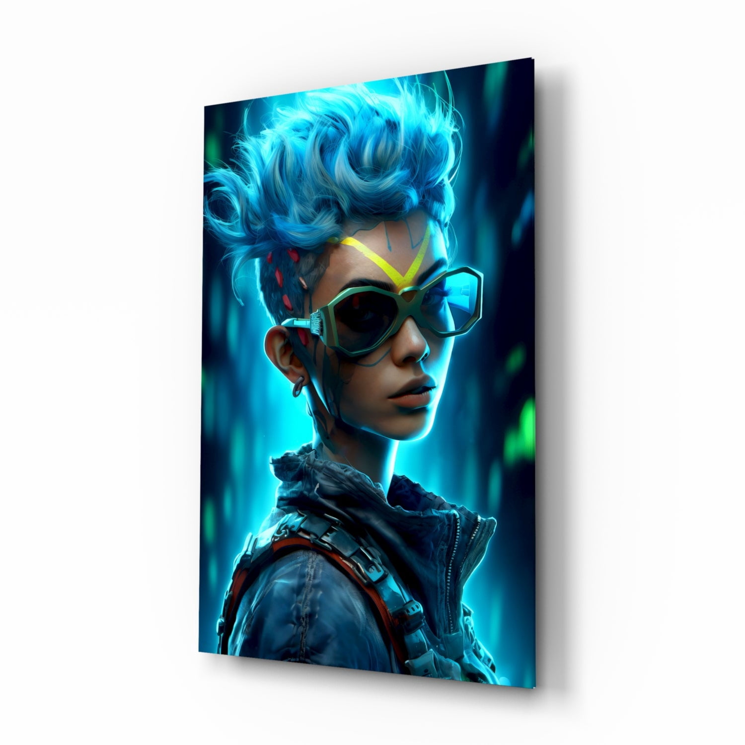 Cyberpunk Glass Wall Art || Designer Collection - Walmart.com