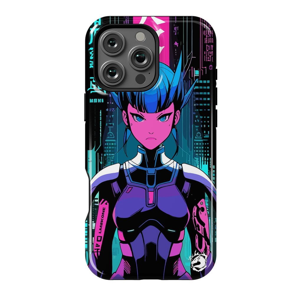 Cyberpunk Japan Neon Tough Cases Urban Tech for iPhone 11-17 Protection ...