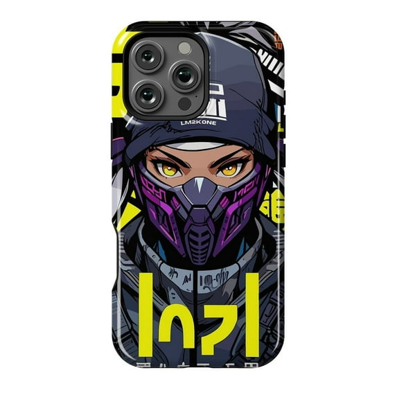 Cyberpunk Ninja Girl Tough Case Sci Fi Anime for Your iPhone 11-17 ...