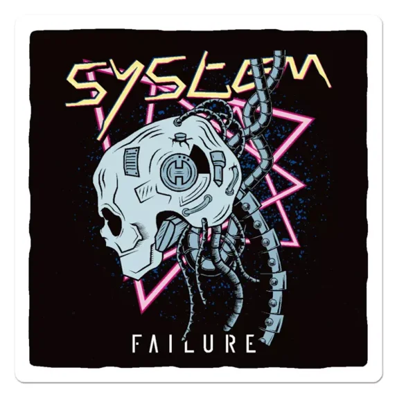Cyberpunk System Failurre Sticker Phone Decal Water Bottle Stickers Car ...
