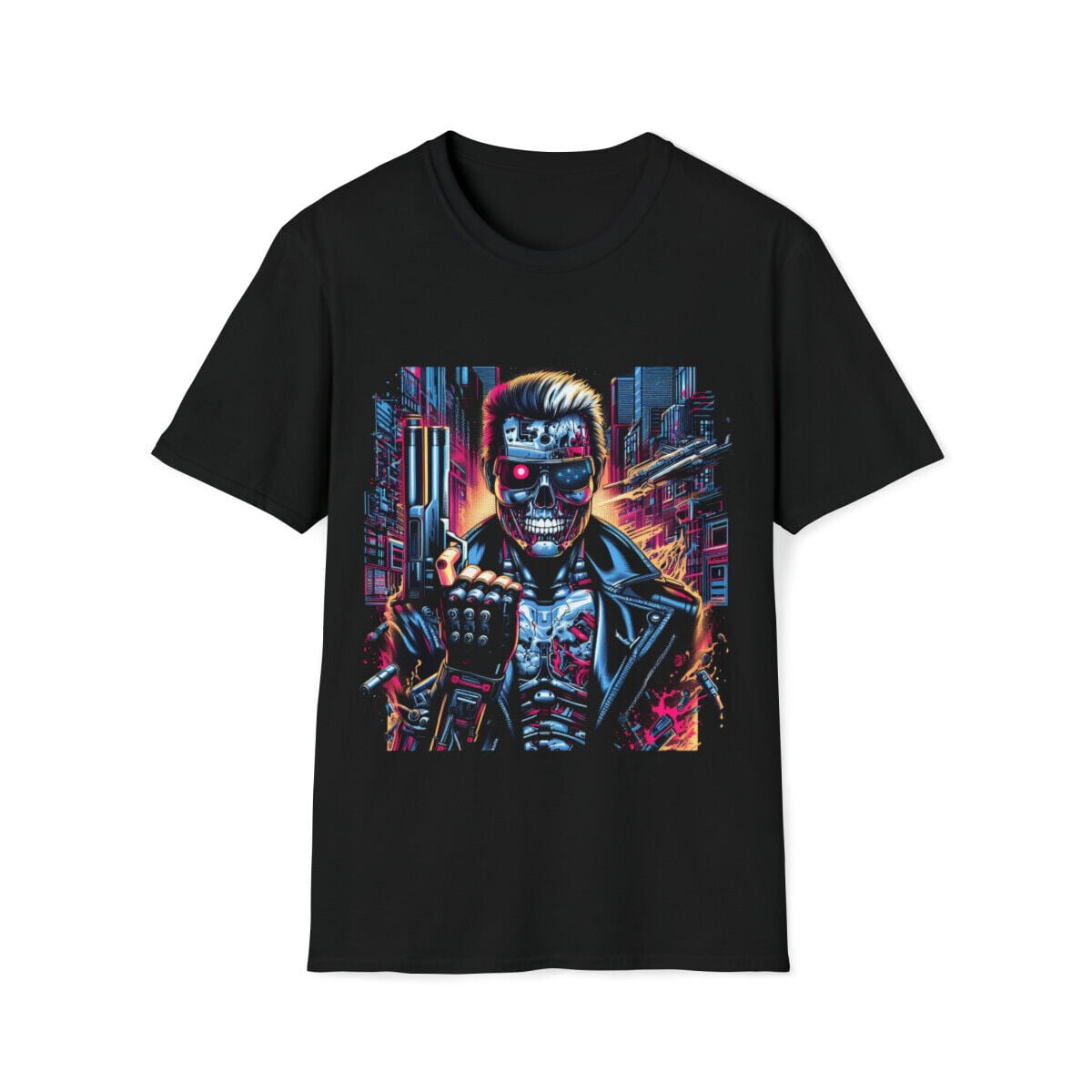 Cyberpunk Terminator T-Shirt - The Machine Evolves - Walmart.com