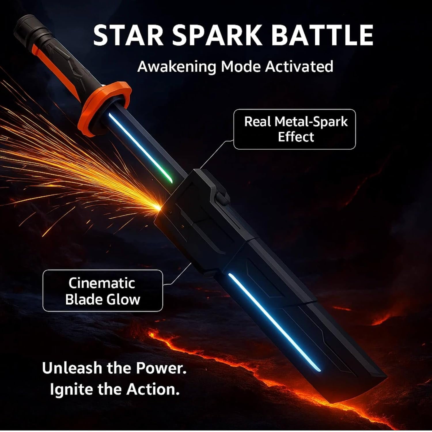 Cyberpunk Toy Sword – Auto-Eject Blade, Mist/Fog Visuals & Motion Sound ...