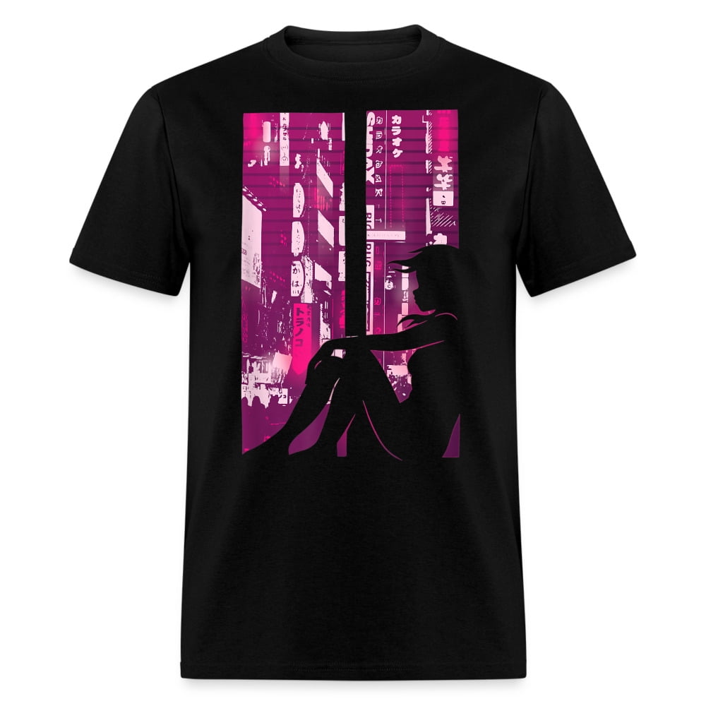 Cyberpunk shirt Japanese Anime Retro Vaporwave Aesthetic Emo Sad T ...