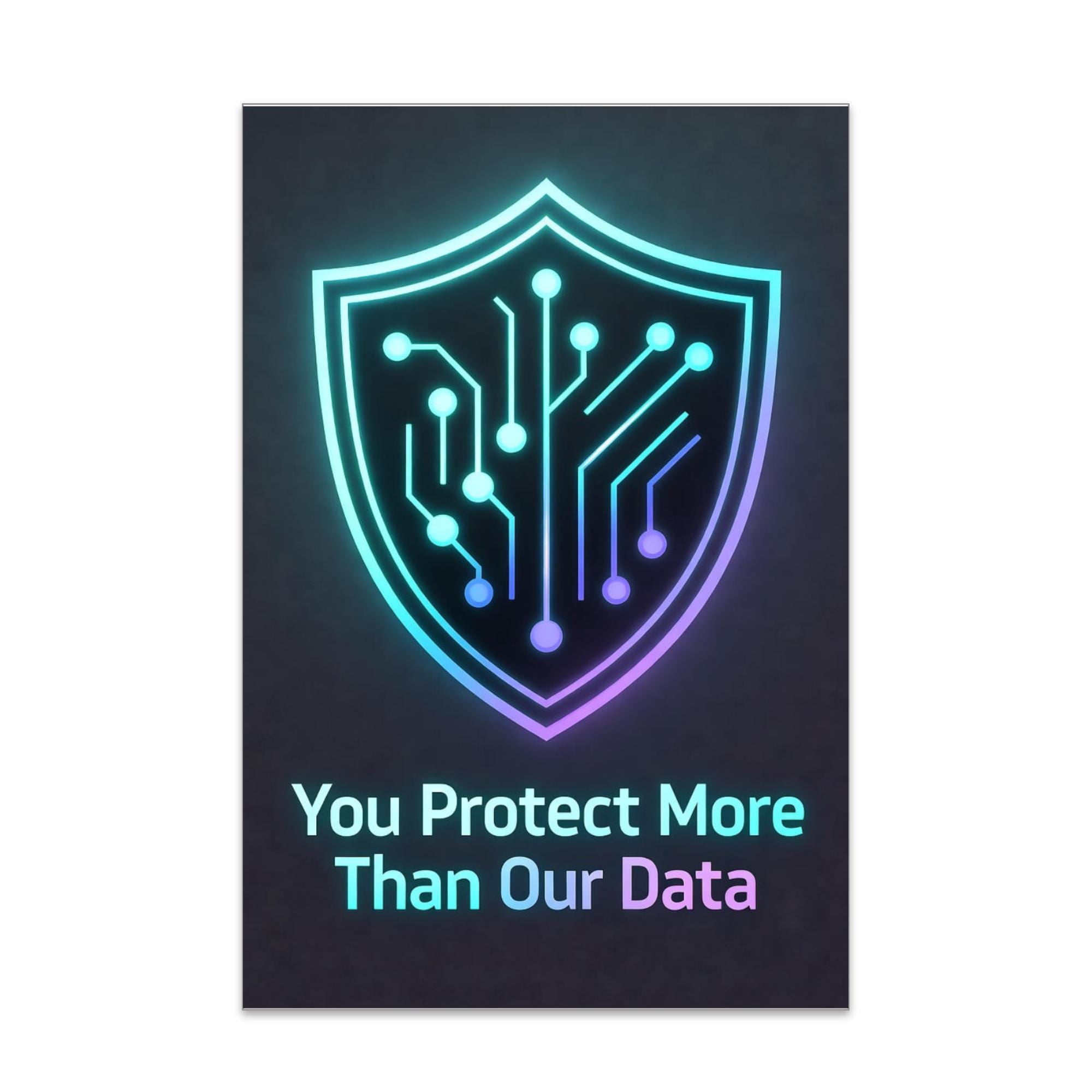 Cybersecurity Poster - 13x19 - Wall Decor for Modern Office gift ...
