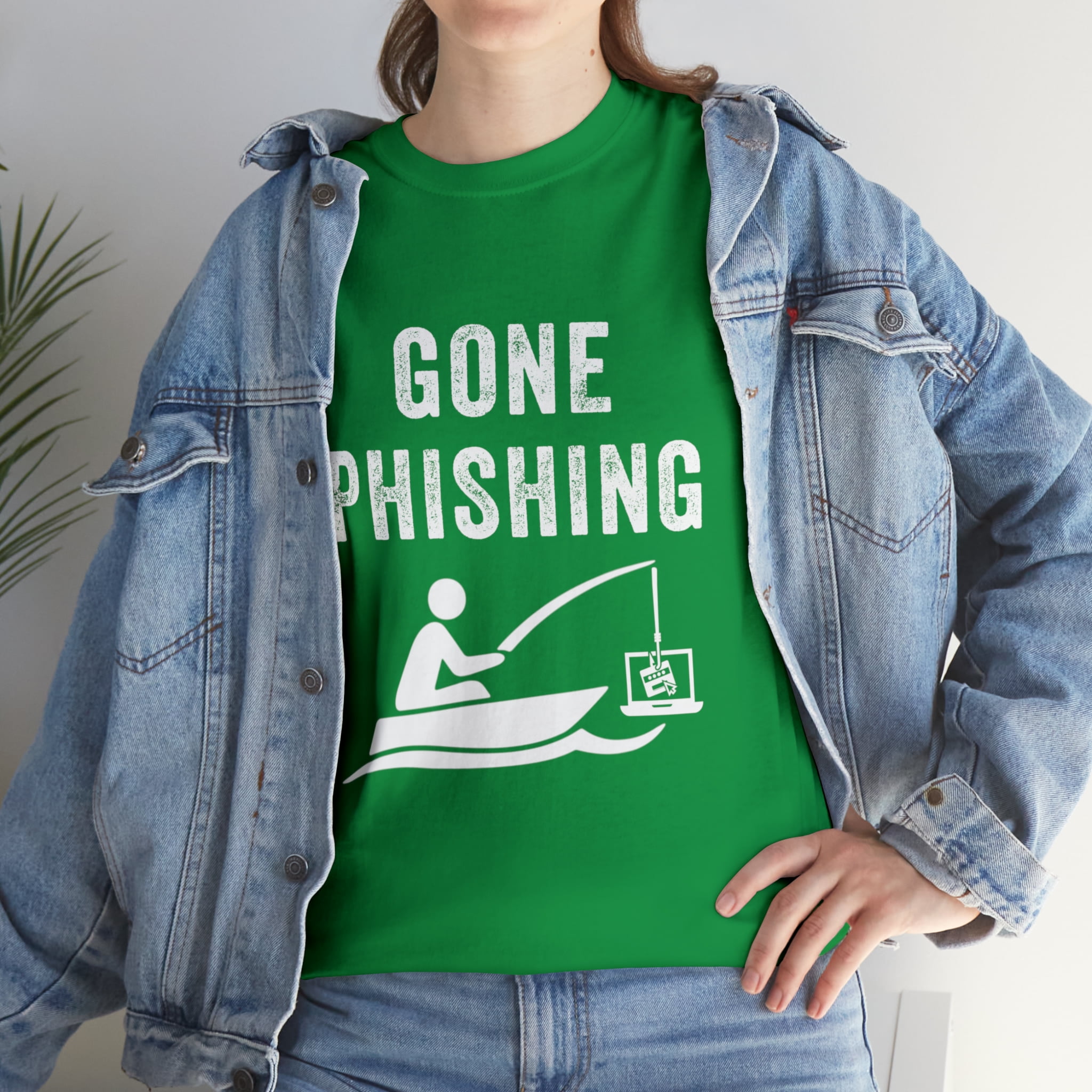 Cybersecurity Social Engineering Hacker Gone Phishing TShirt - Walmart.com