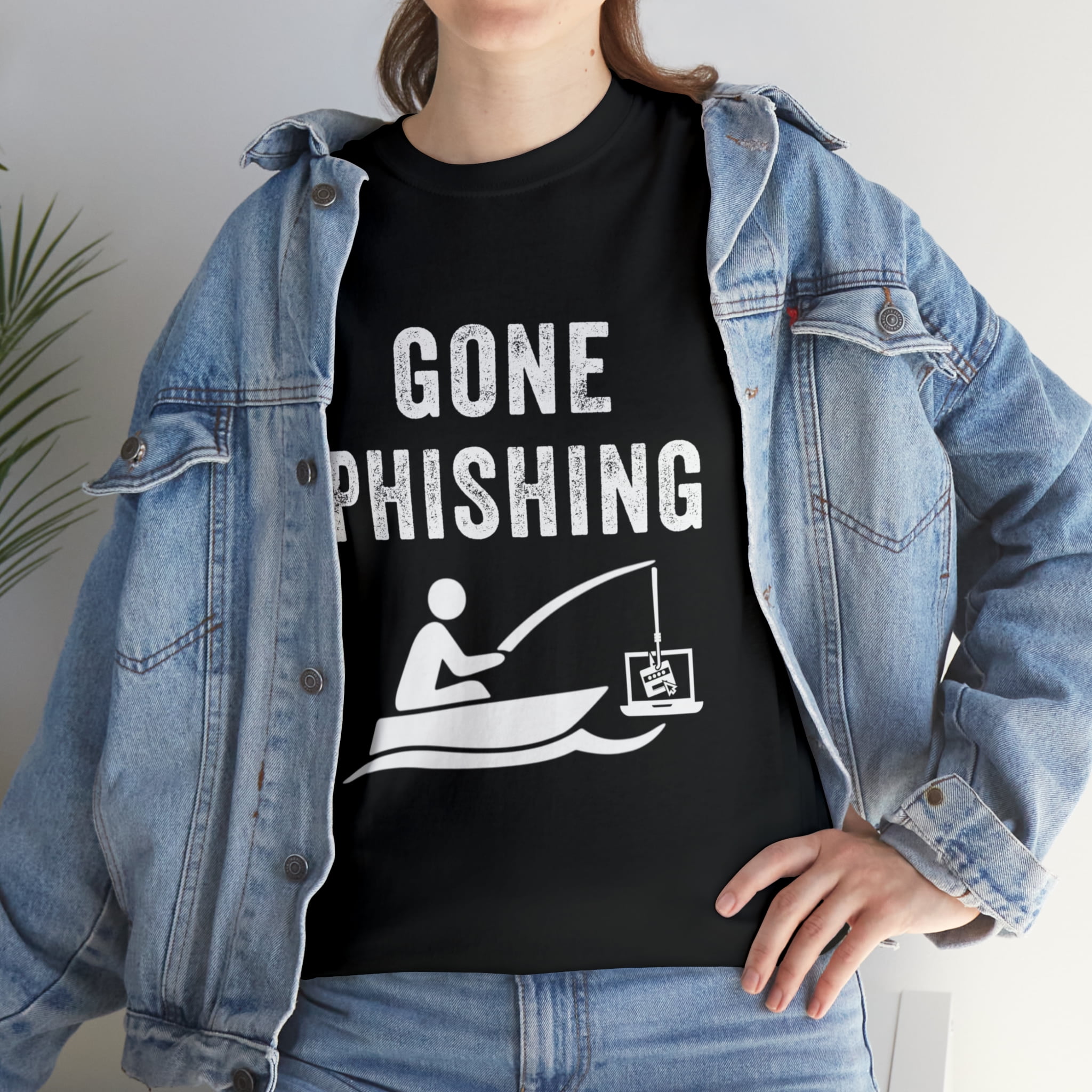 Cybersecurity Social Engineering Hacker Gone Phishing TShirt - Walmart.com