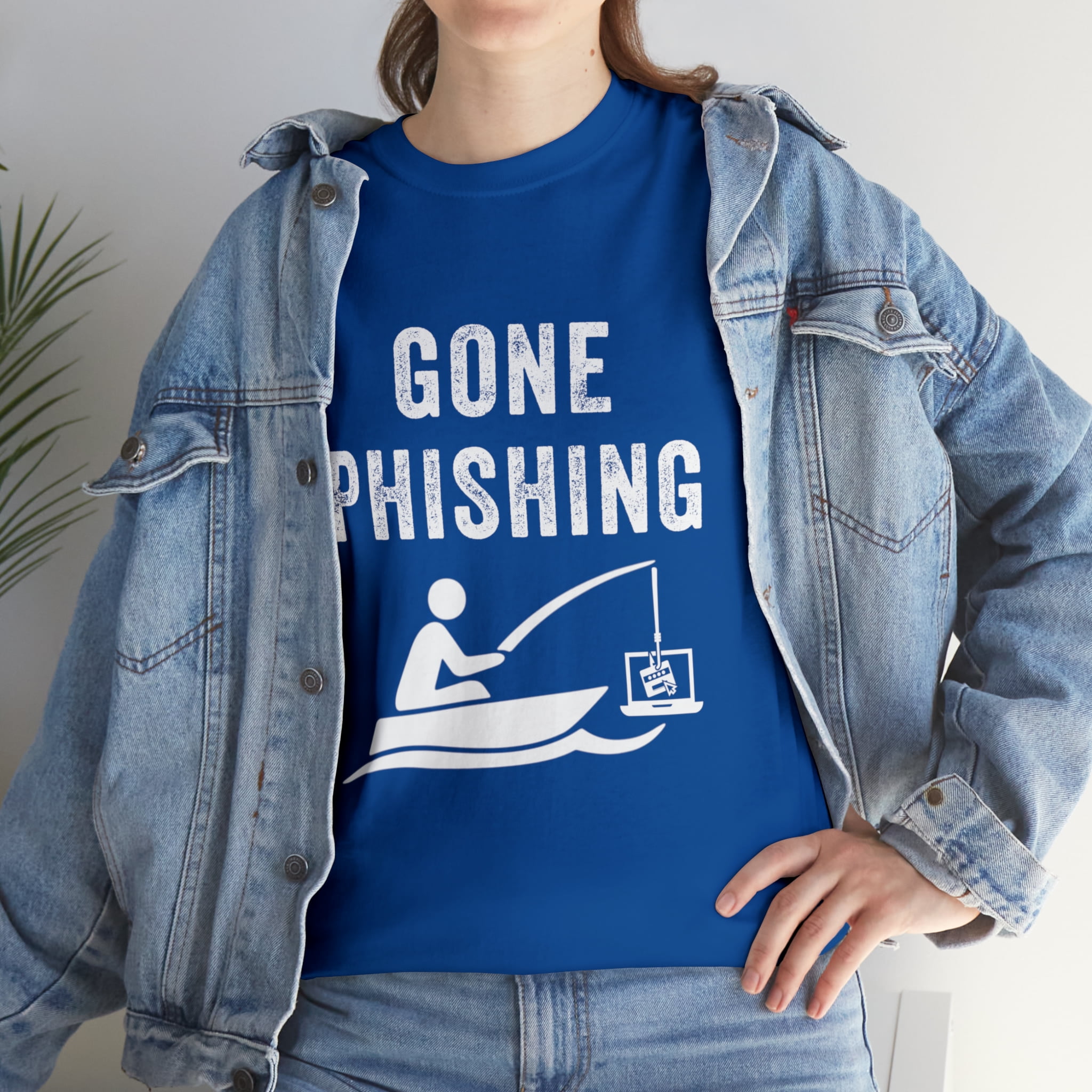 Cybersecurity Social Engineering Hacker Gone Phishing TShirt - Walmart.com