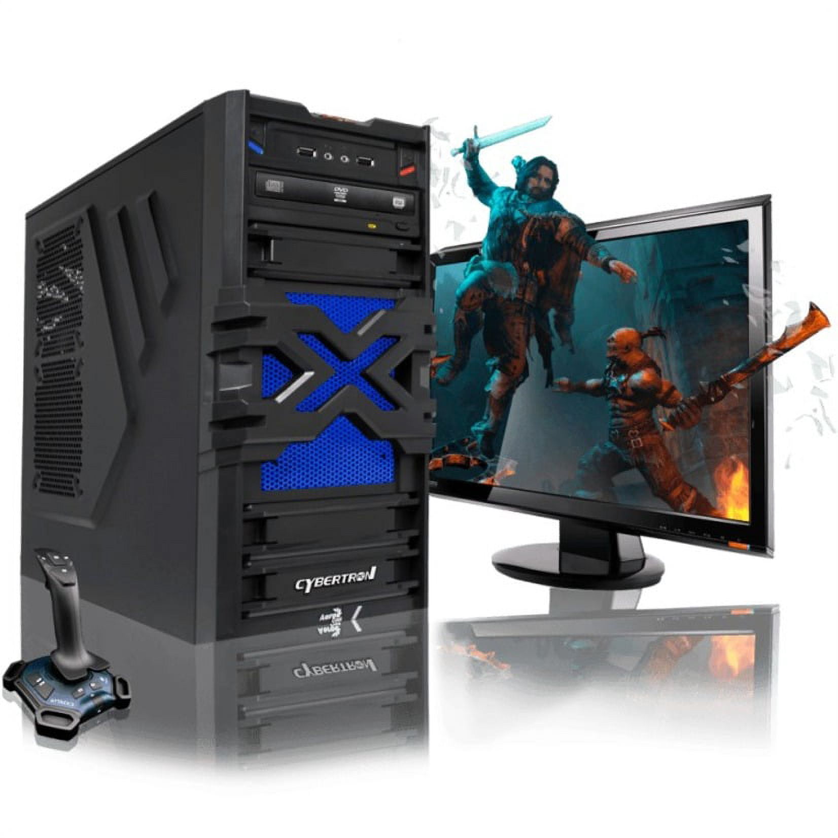 CybertronPC Patriot HBX Gaming Desktop, AMD A-Series A4-6300, 16GB RAM ...