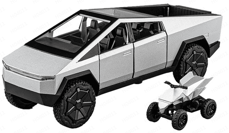 Cybertruck Model: 1/24 Diecast Metal Toy Trucks with Lights and Sounds ...
